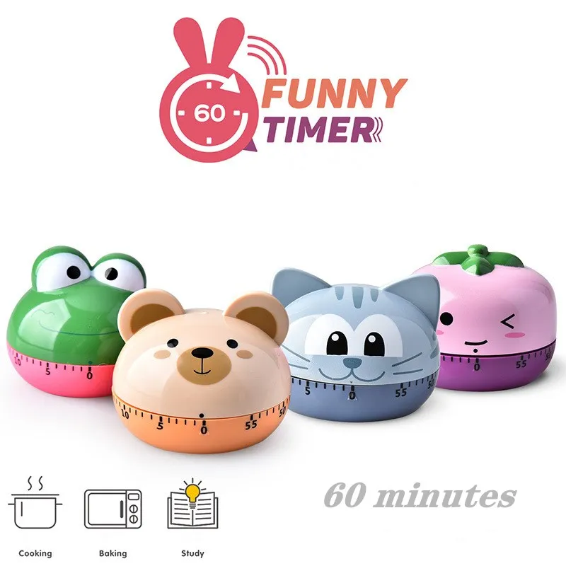 Animal Timer Digital Kitchen Countdown Clock Cute Animal Fruit Alarm ...