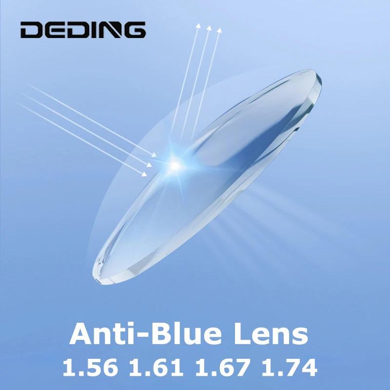 Anti-Blue Light Prescription Resin Aspheric Lenses for Myopia Hyperopia ...