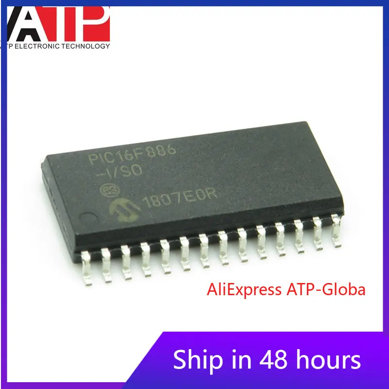 1 100PCS PIC16F886 I/SO PIC16F886 I SOP 28 PIC16F886 8 비트 MCU 칩 IC| | - AliExpress