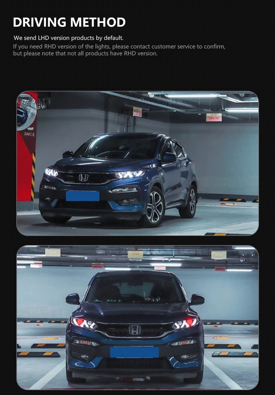Honda HR-V LED Headlight 2015-2021 Headlights HRV Vezel DRL Turn Signal ...