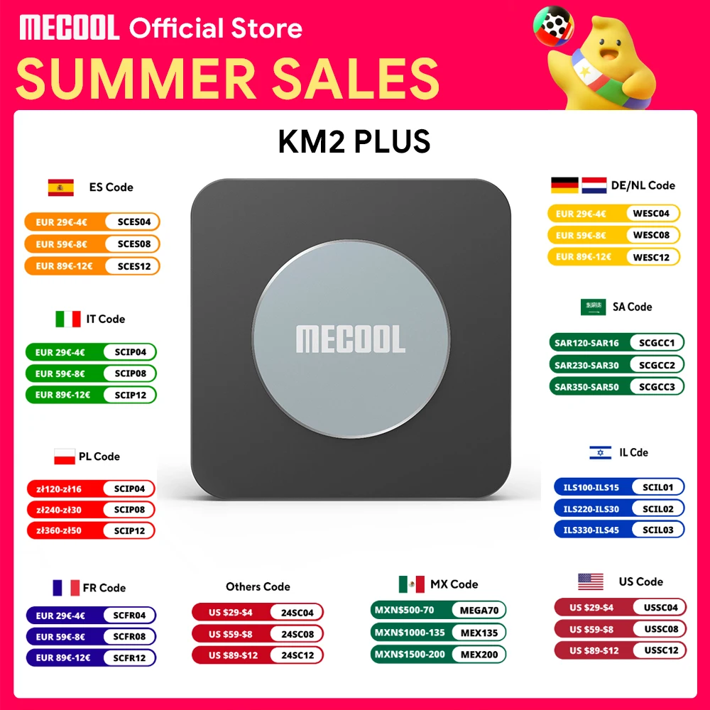 MECOOL-Dispositivo-de-TV-inteligente-KM2-Plus-decodificador-con-Android ...