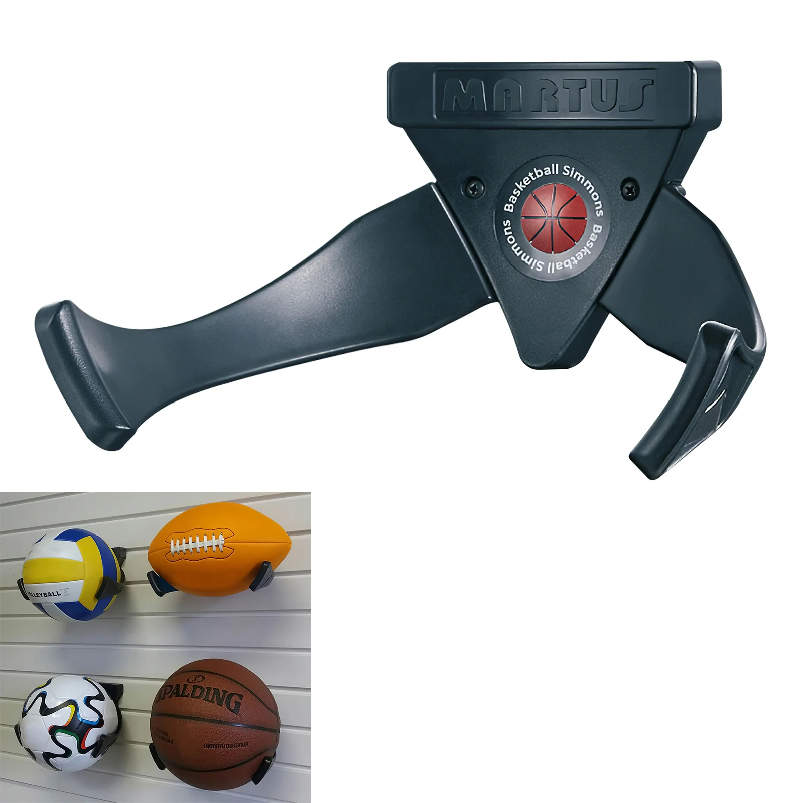 Home Basketball Hanging Claw Rack Ball Storage Catcher Rack Durable ...