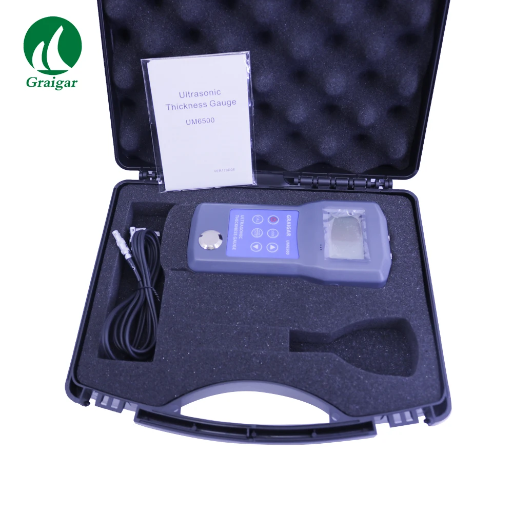 Digital UM6500 Ultrasonic Thickness Gauge Meter Probe Automatic Zero ...