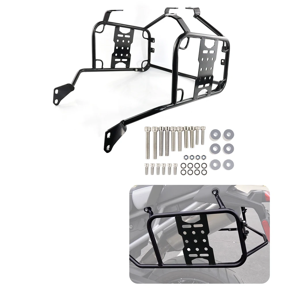 Motorcycle-Side-Pannier-Racks-Saddle-Bag-Mounting-Bracket-Holder ...