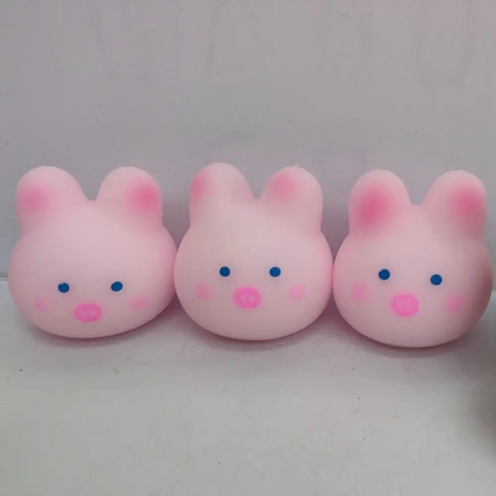Pink Pink Pig Squeeze Toy Vent Toys Mochi Rabbit Cherry Blossom Pig ...