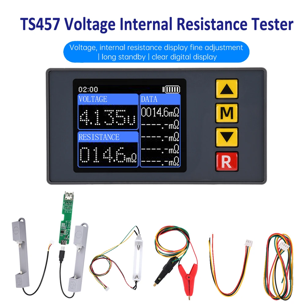 TS457 DC 5V Voltmeter Internal Resistance Tester Detector Voltage Meter ...