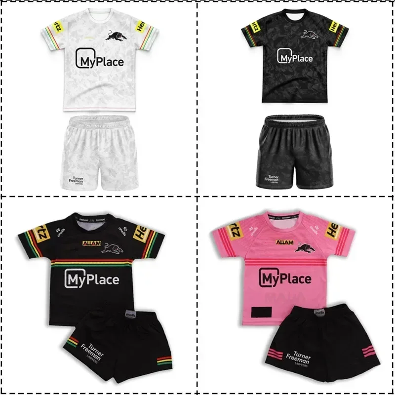 Customization-2024-Penrith-Panthers-Kids-Kit-Home-Away-Training-Rugby ...