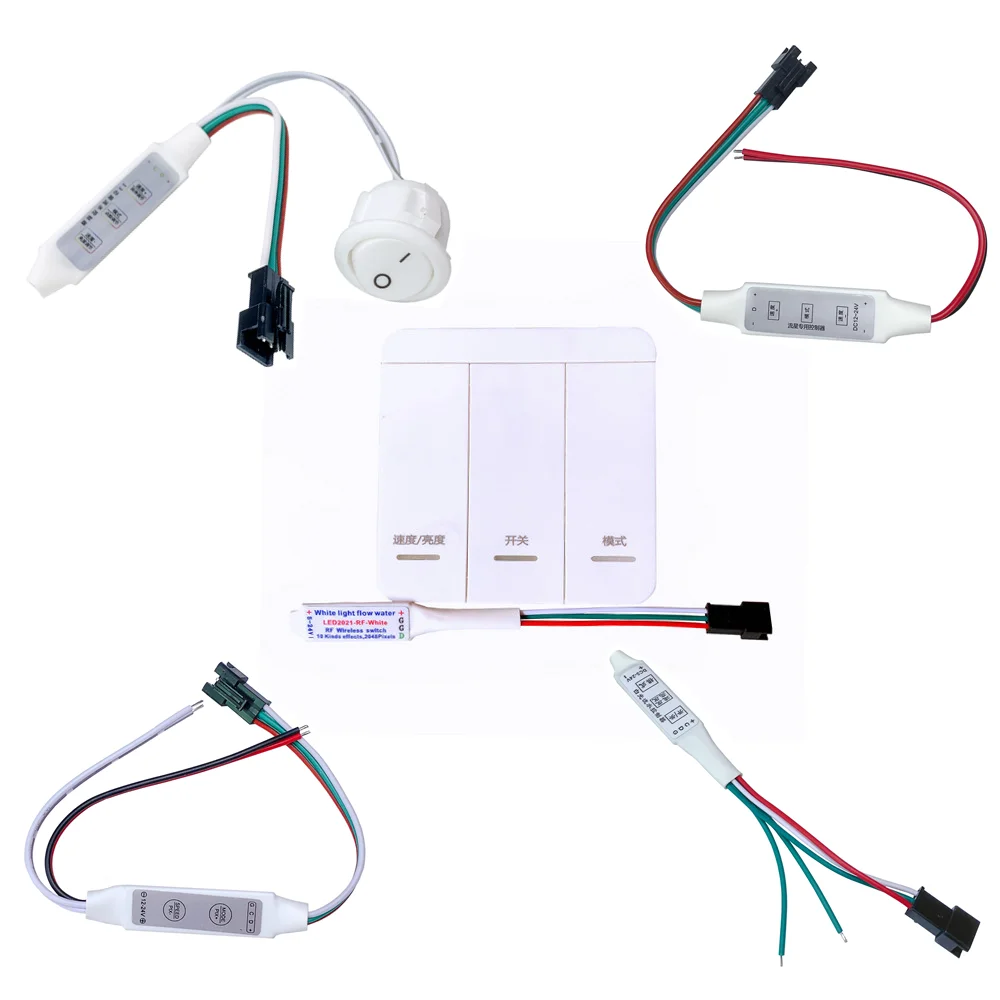 DC5-24V LED Controller Panel Reflux Pixel remote Controller for WS2811 ...