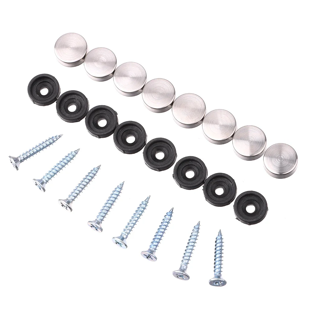 8-Sets-12-30mm-Mirror-Fasteners-Screws-Decorative-Cap-Nail-Advertising ...