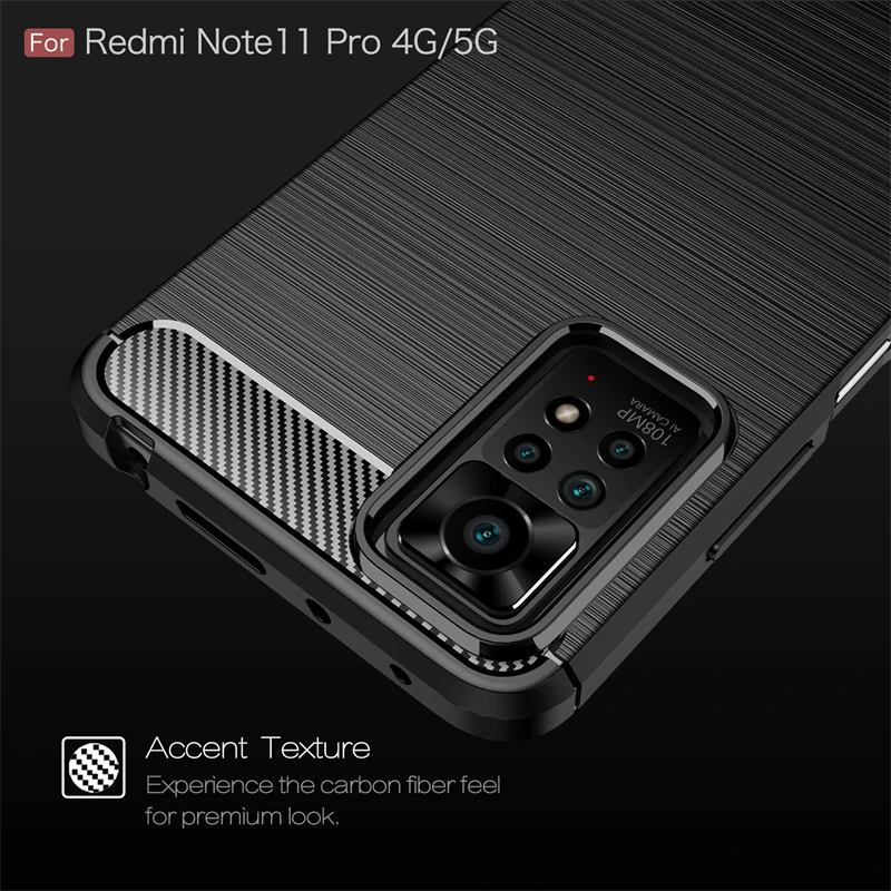 Funda-de-fibra-de-carbono-para-Xiaomi-Redmi-Note-11-Pro-Carcasa ...