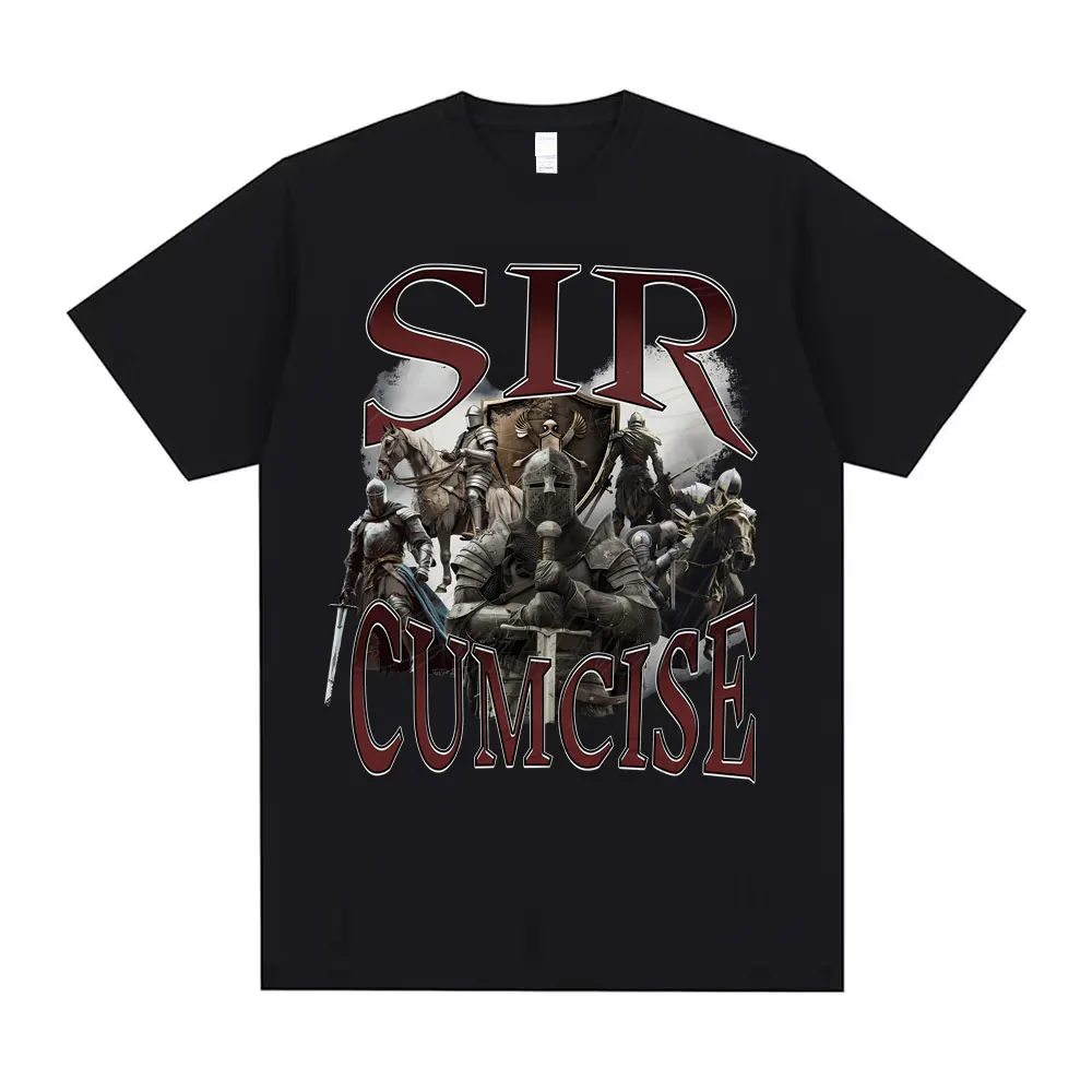 Sir Cumcise Graphic T Shirt Men Women Vintage Oversized Tshirt Short ...