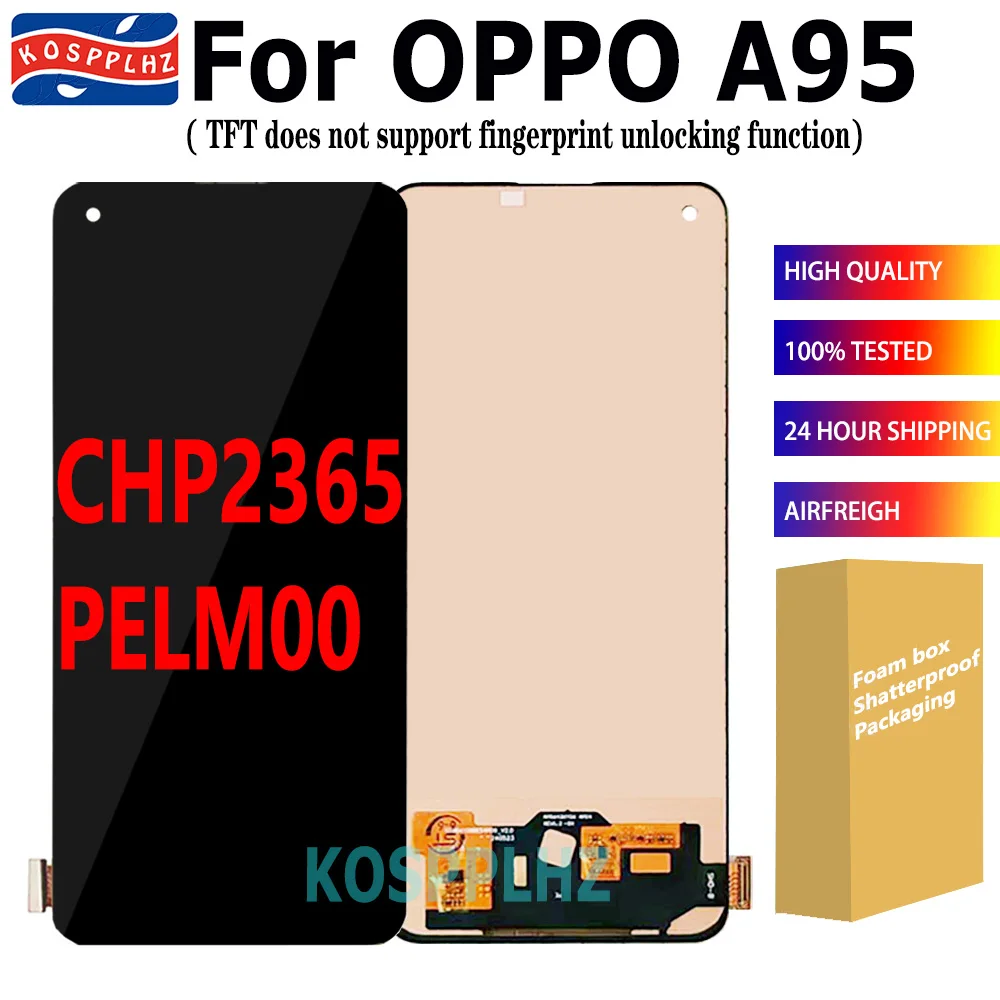 100% funciona para OPPO A95 4G/5G CPH2365 PELM00 pantalla LCD y ...