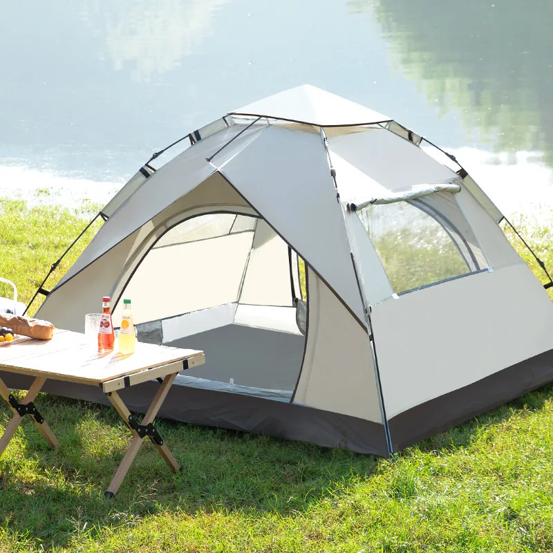 Outdoor AutomaticFully tent 4~5 Person Beach Quick Open Folding Camping ...
