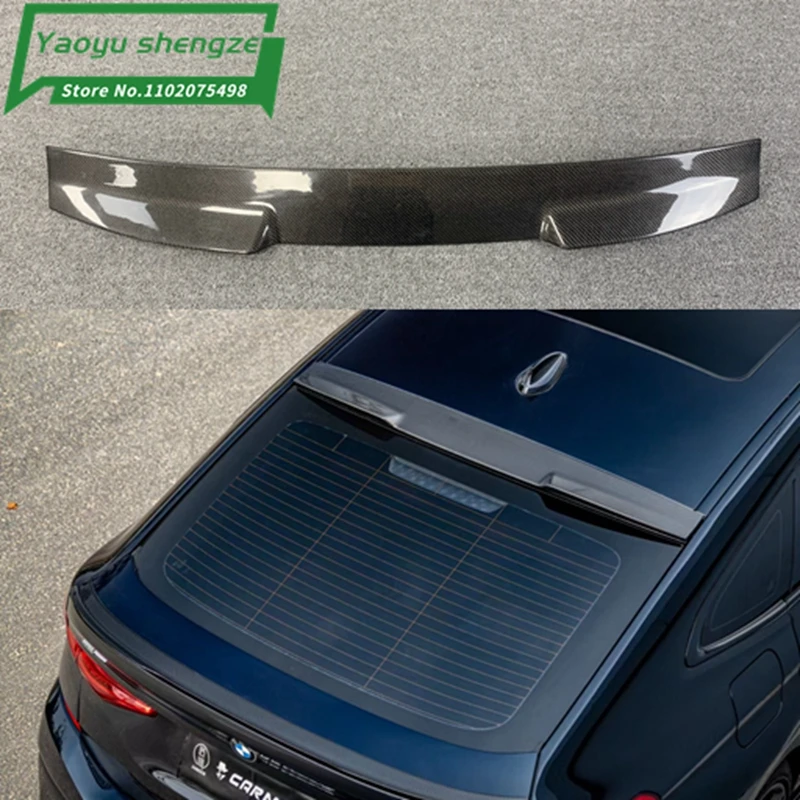 For-BMW-6-Series-GT-G32-2021-Real-Carbon-Fiber-roof-spoiler-Back-Trunk ...