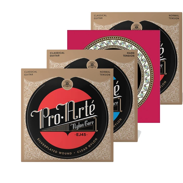 Daddario Classical Guitar Strings J45 J46 J49 EJ27N Nylon Core Silver ...