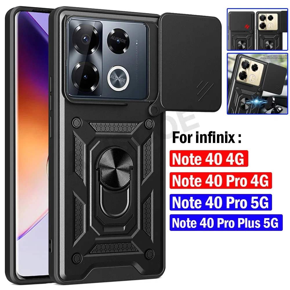 Slide-Camera-Funda-for-Infinix-Note-40-4G-40Pro-Plus-5G-Case-Armor-Ring ...
