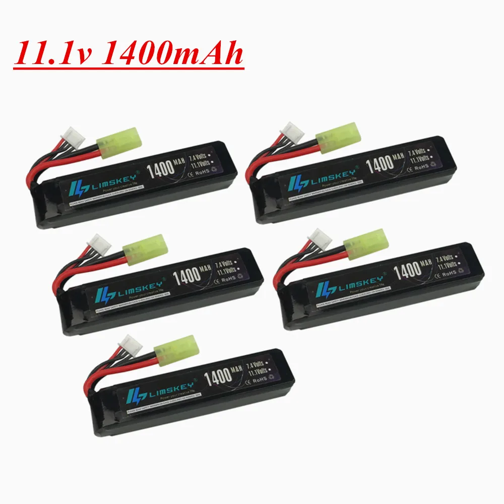 Water Gun Lipo Battery 3S 11.1V 1400mAh 25c Tamiya Connector AKKU Mini ...