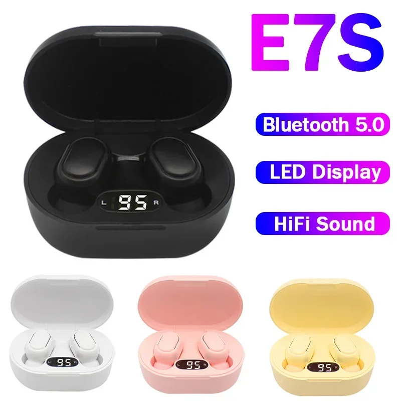 TWS-E7S-Bluetooth-Earphones-Wireless-Headphones-Headset-with-Mic-HiFi ...