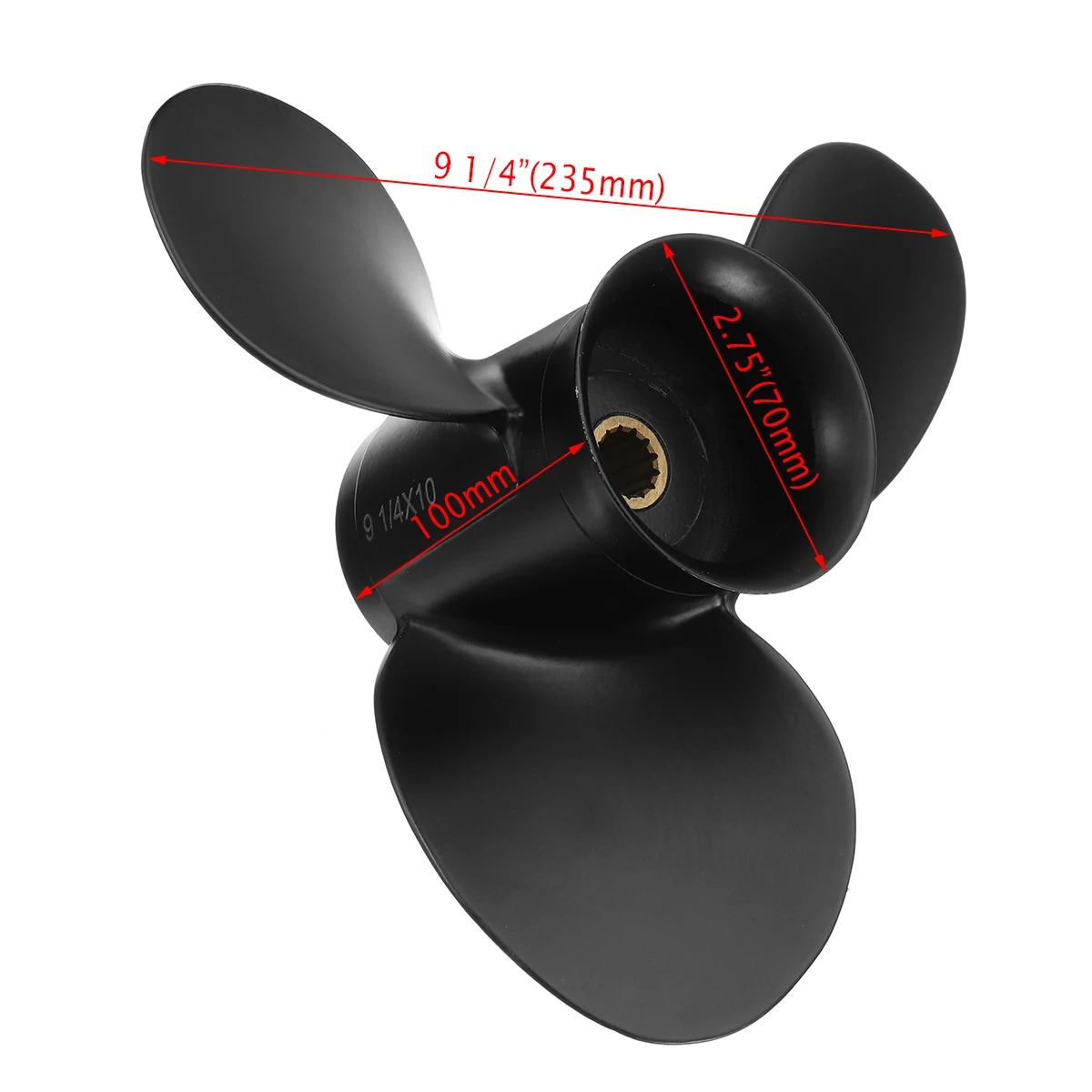 Aluminum Alloy Outboard Propeller For Evinrude Johnson BRP 8-15HP 13 ...