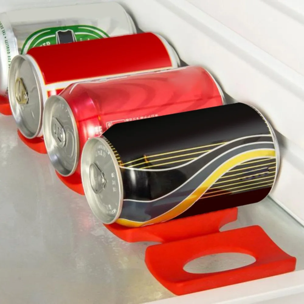 Bottle Rack Holder Storage Rack Red Silicone Fridge Can Beer Wine Mat ...