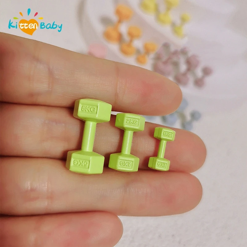 1PCS-1-6-1-8-1-12-Miniature-Dollhouse-Dumbbell-Model-Simulation-Weights ...