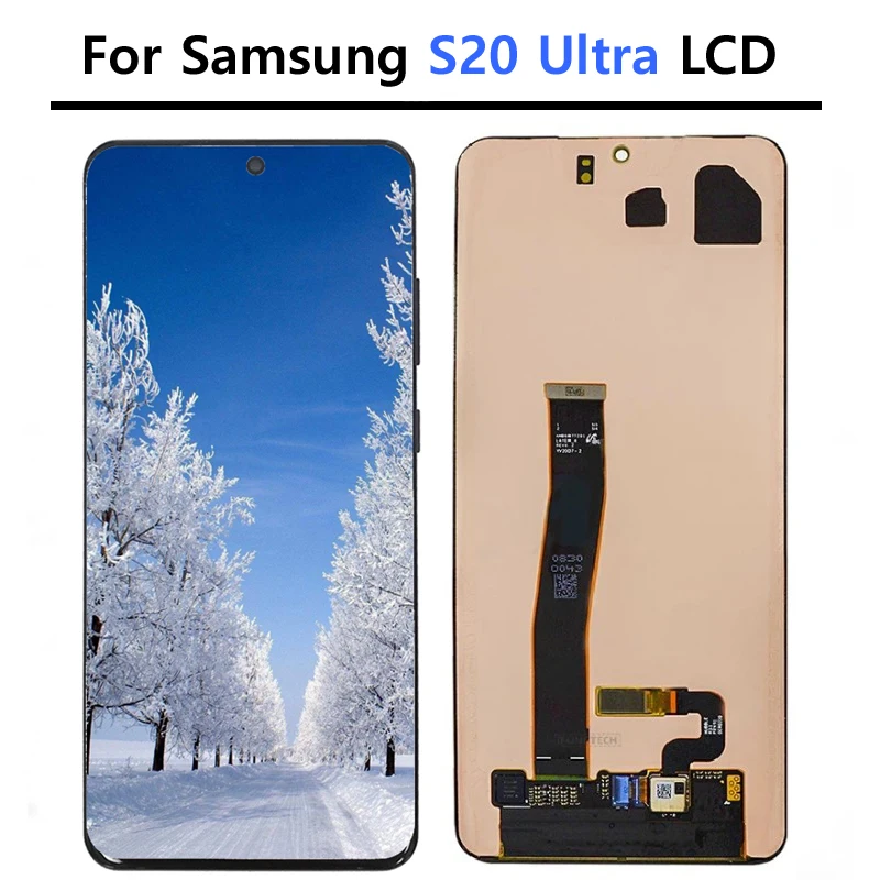 100-Tested-LCD-For-SAMSUNG-S20-Ultra-Screen-Replacement-S20Ultra-G988 ...