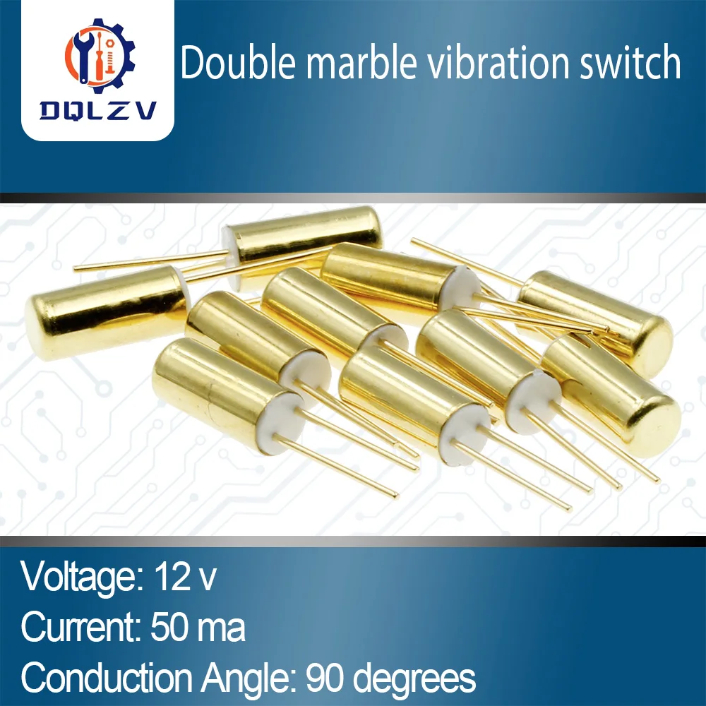 스위치 2 SW 520D 구리 더블 구슬 진동 스위치 고감도 각도 틸트 스위치 SW520 볼 진동| | - AliExpress