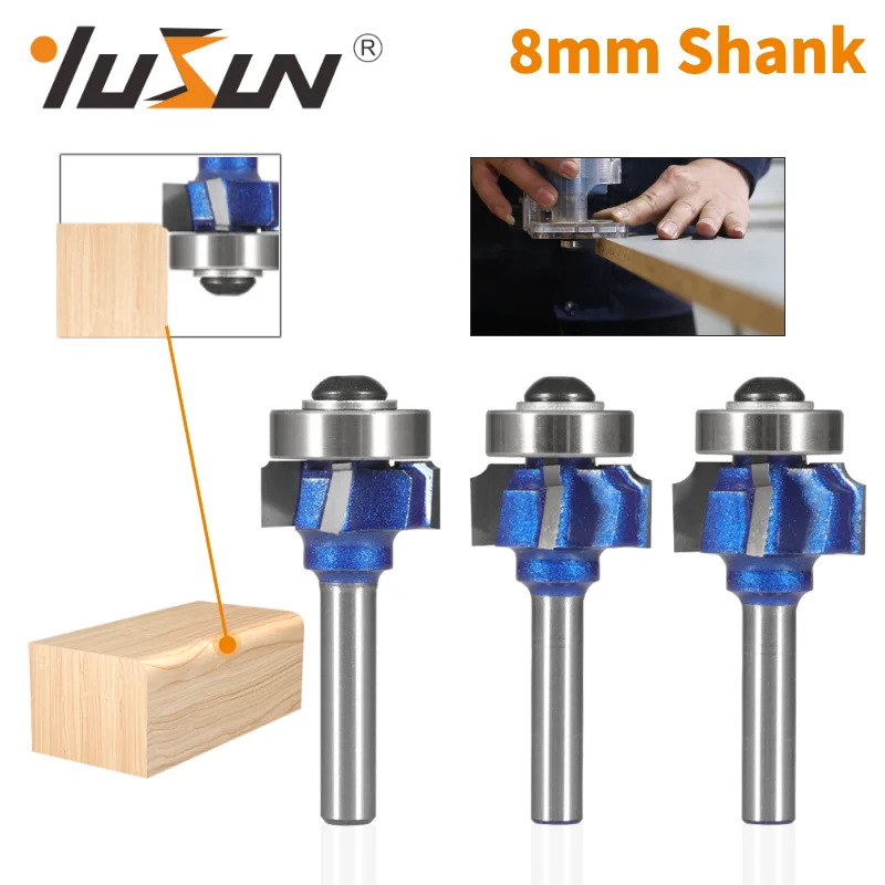 YUSUN-8MM-Shank-Four-Carbide-Z4-Corner-Round-Bit-Rounding-Cover-Bit ...