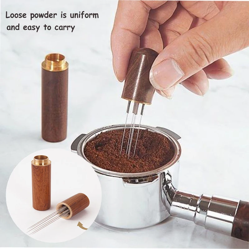 Stainless-Steel-Coffee-Powder-Tamper-Espresso-Distributor-Leveler-WDT ...