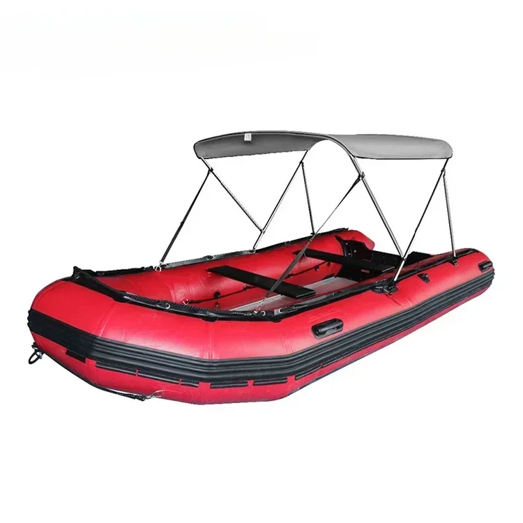 Aluminum-Frame-Waterproof-Inflatable-Boat-Bimini-Tops-2-Bow-Inflatable ...
