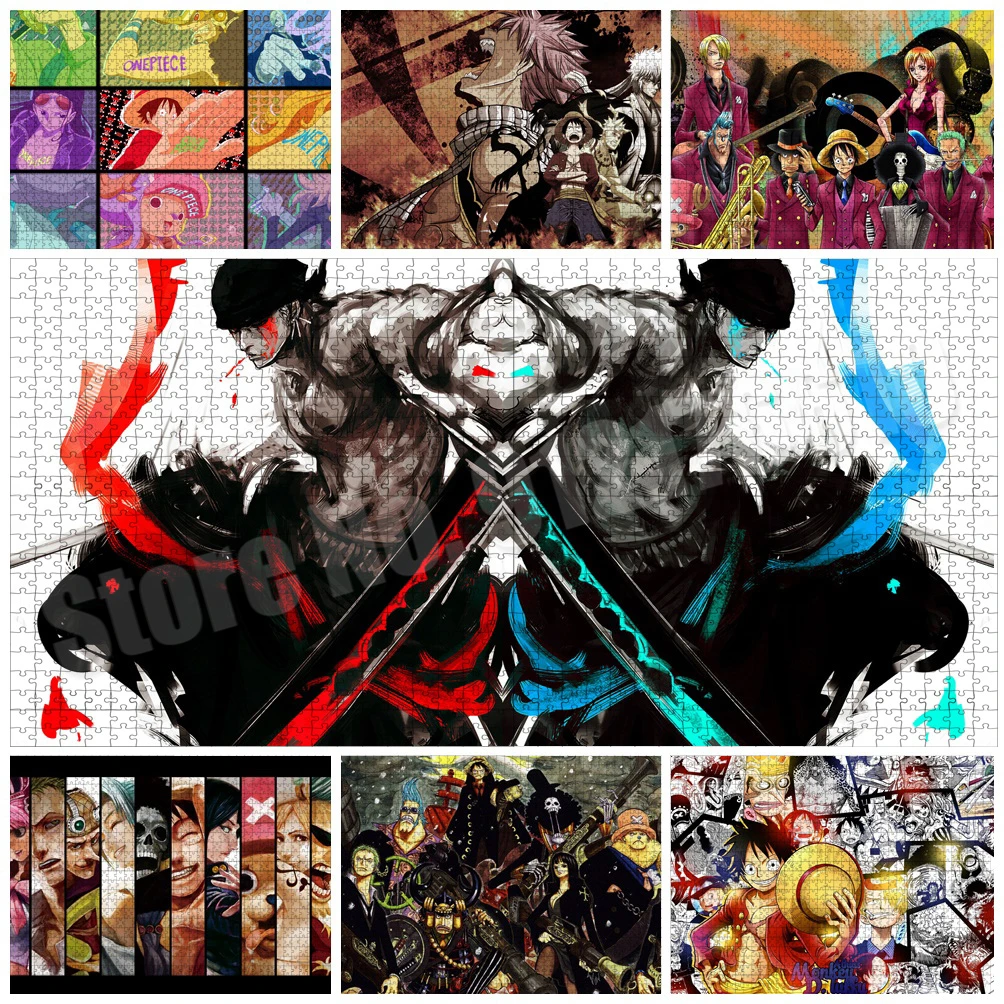 One Piece Jigsaw Puzzles 300/500/1000 Pieces for Adults Anime Jigsaw ...