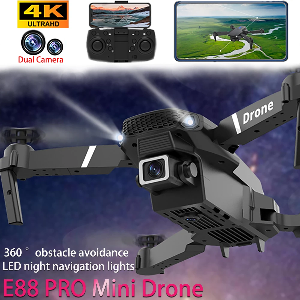 E88-Pro-Professional-Drone-4K-HD-with-Camera-WIFI-LED-Night-Navigation ...