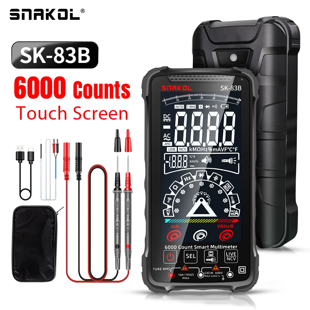 SK83B-Smart-Digital-Multimeter-Touch-6000-Counts-Multimetro-Test ...