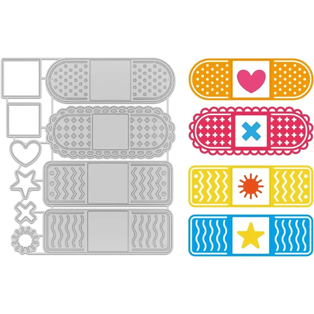 4pcs-Band-Aid-Cutting-Dies-Template-s-for-DIY-Scrapbooking-Greeting ...