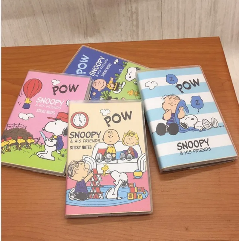 Snoopy Girl Boy Notes Diary Plastic Sleeve Notebook Stationery Supplies ...