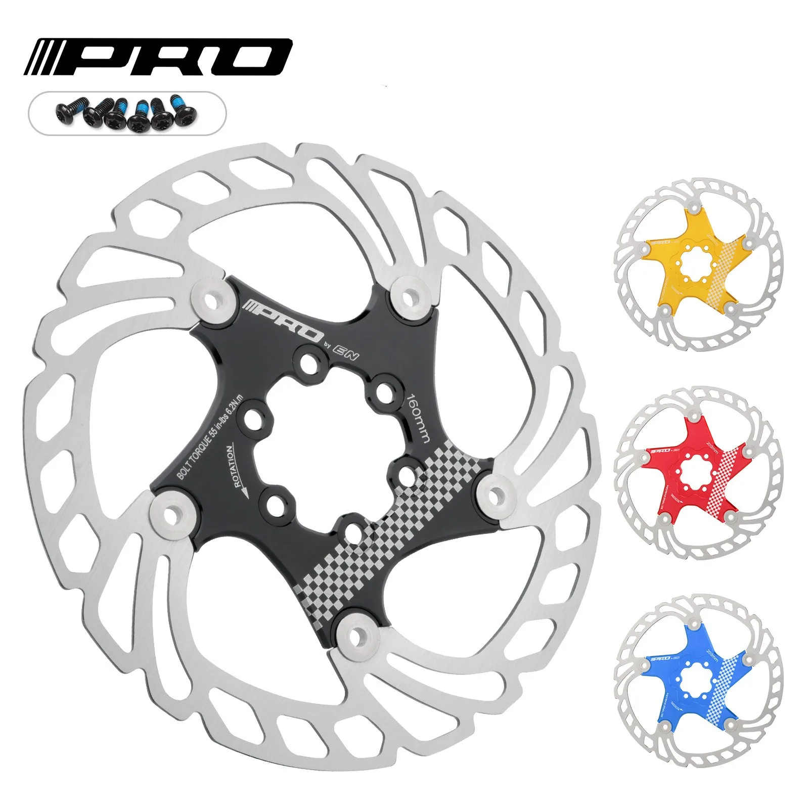 IIIPRO-Mountain-Bike-Brake-Disc-140mm-160mm-180mm-203mm-Ultra-light ...