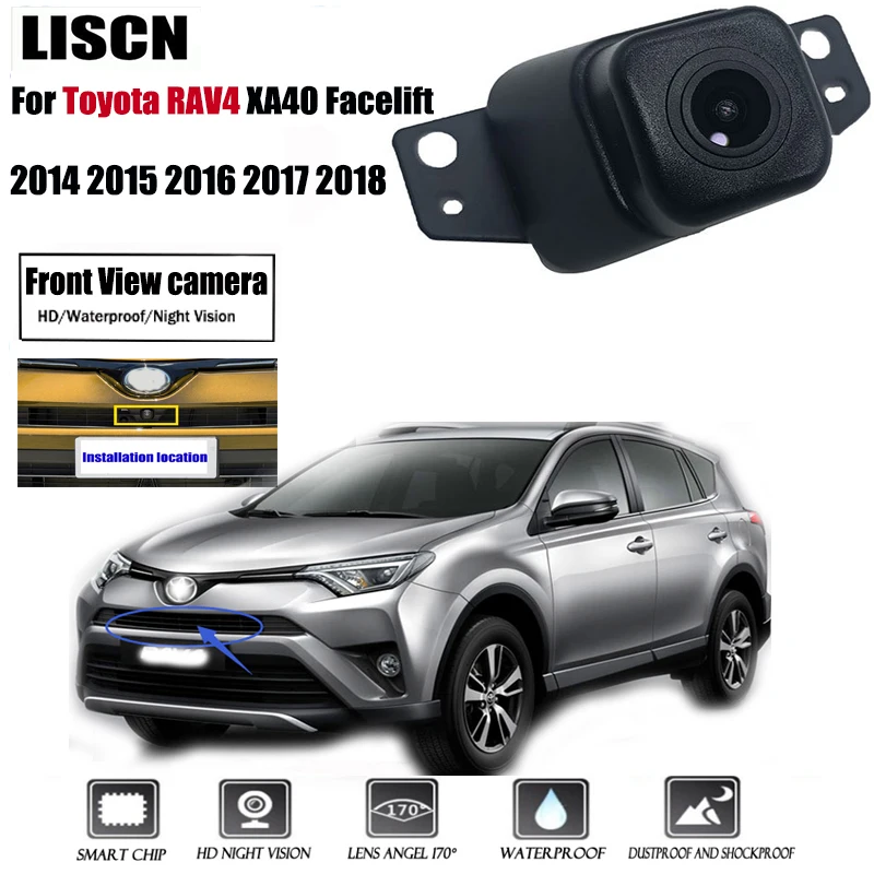 Car-Front-View-camera-For-Toyota-RAV4-XA40-Facelift-2014-2015-2016-2017 ...