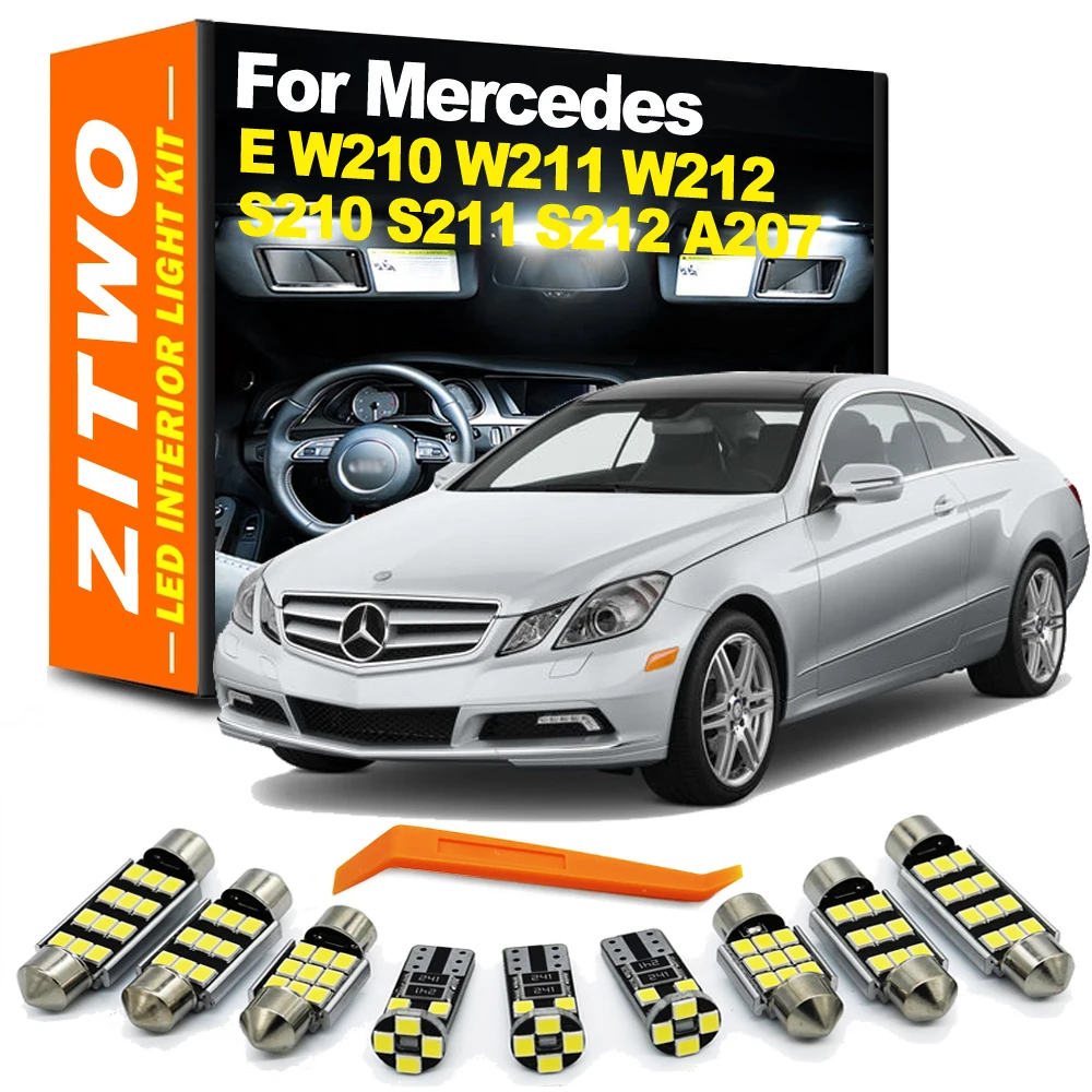 ZITWO-Complete-LED-Bulb-Interior-Dome-Map-Light-Kit-For-Mercedes-Benz-E ...