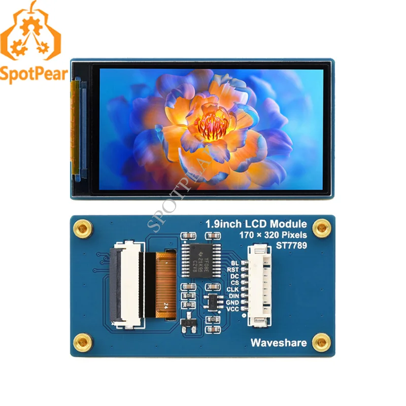 Raspberry-Pi-1-9inch-LCD-IPS-Display-Module-SPI-Interface-262K-Colors ...