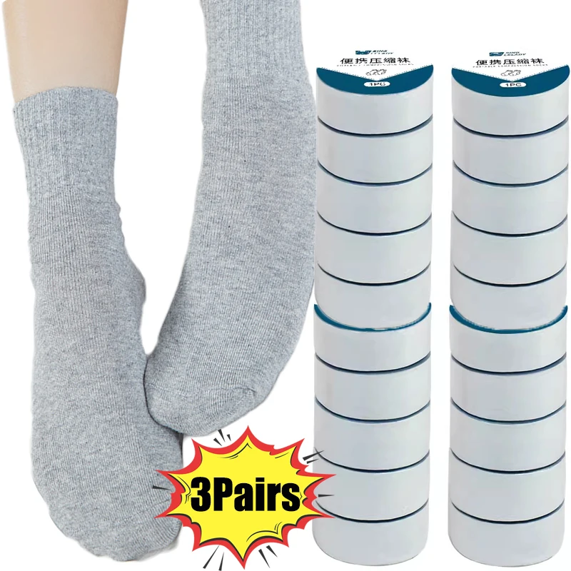 1-3Pairs-Disposable-Socks-Outdoor-Portable-Compression-Travel-Sock-One ...