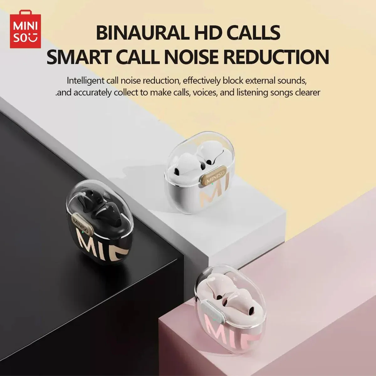 Choice-MINISO-M01-TWS-Sport-Earphones-Wireless-Bluetoote-5-3-Earbuds-Noise-Reduction-Gaming ...