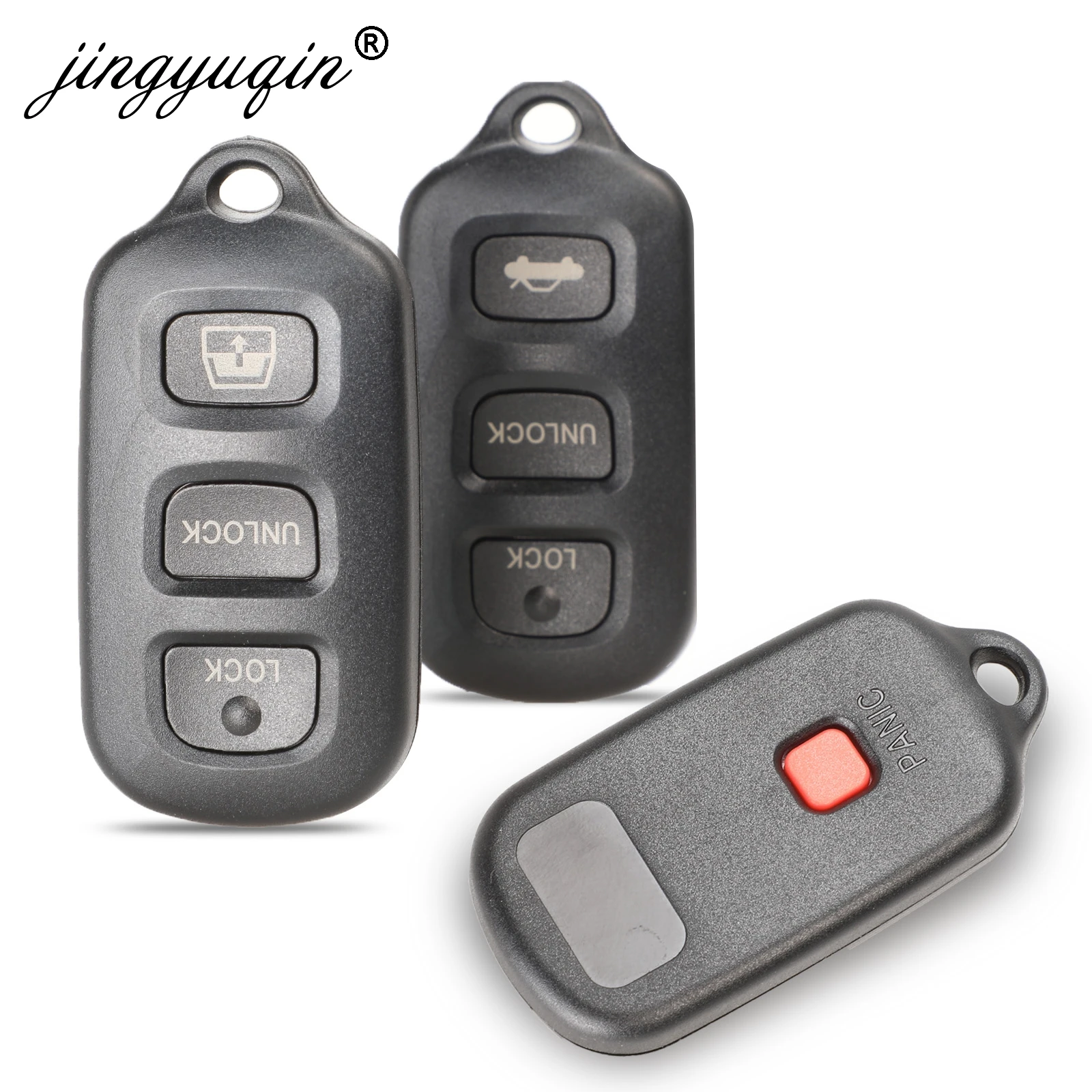 jingyuqin 2/3/4BTN Remote Car key Shell fob for Toyota Sequoia 4-Runner ...