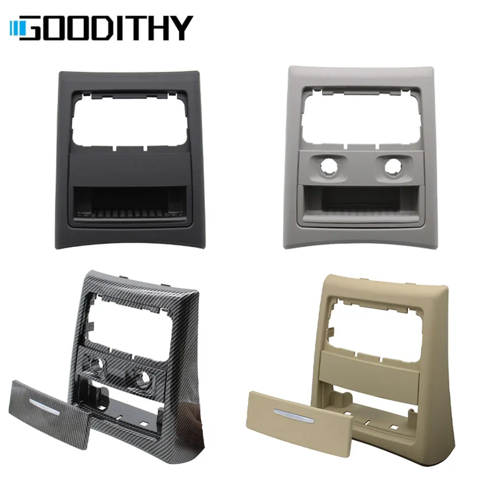 Interior Black Beige Rear AC Air Vent Grille Outer Frame Ashtray Cover ...