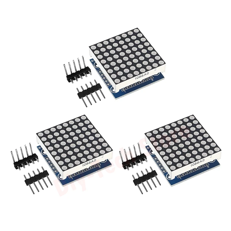 MAX7219 8x8 Dot Matrix LED Display Module MCU Control DIY Kit - buy at ...
