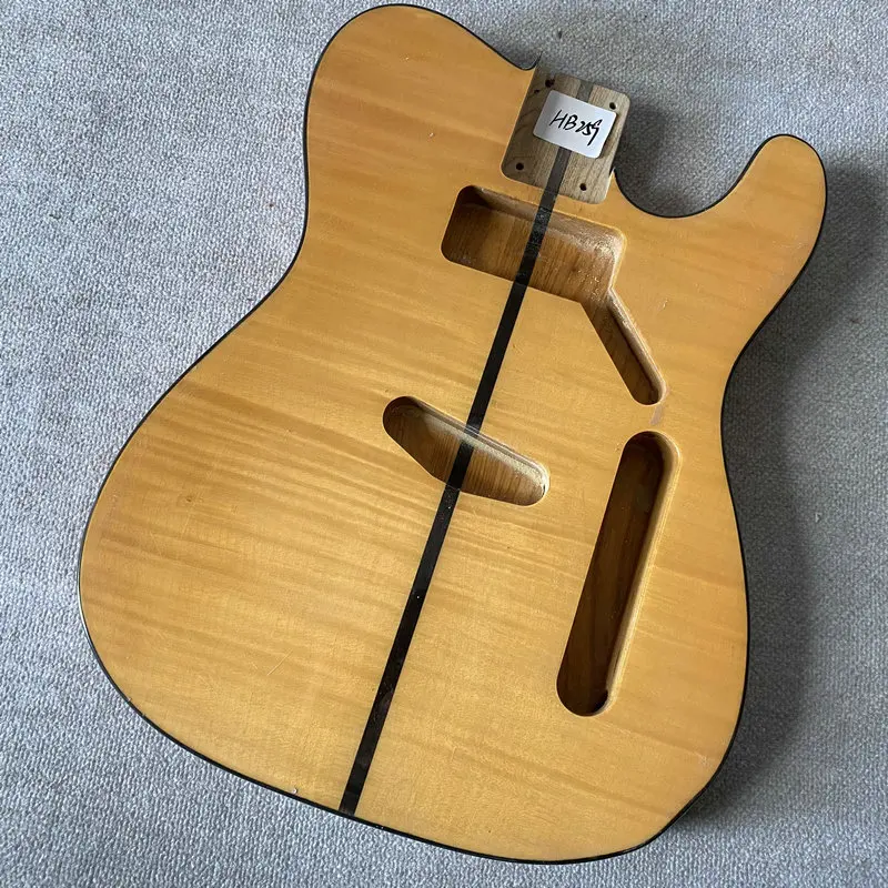 HB259-Natural-Flamed-Maple-Tele-Electric-Guitar-Unfinished-TL-Guitar ...