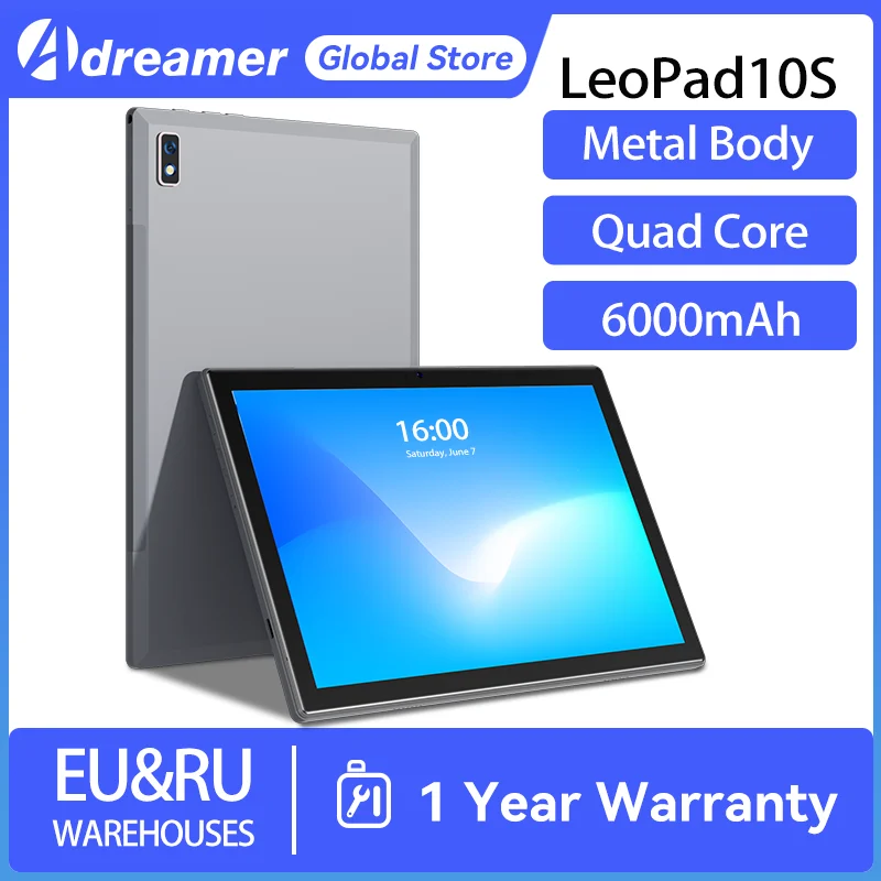 Adreamer-LeoPad10S-Tablet-Android-11-10-1-Inch-4-Cores-4GB-RAM-32GB-ROM ...