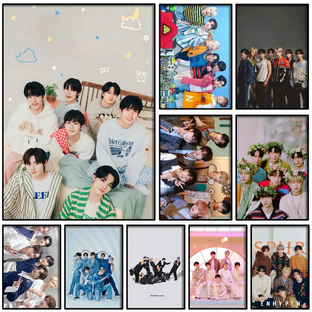 1PC-E-ENHYPEN-Kpop-Man-Poster-Self-adhesive-Art-Waterproof-Paper ...