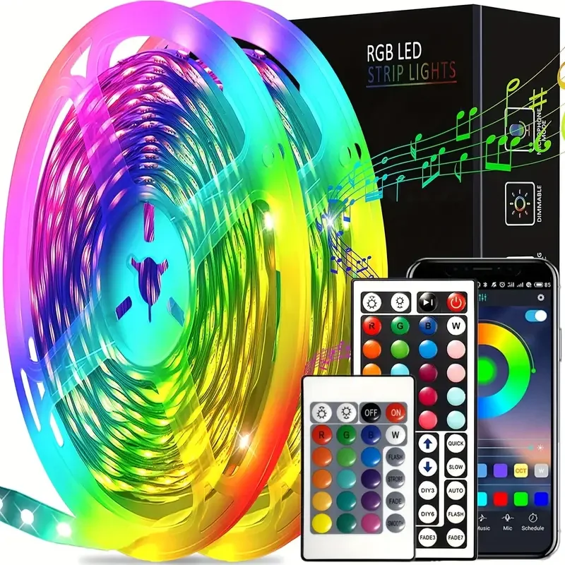 LED-Strip-Lights-RGB-5050-5V-1M-40M-16-million-colors-RGB-Led-Strip ...