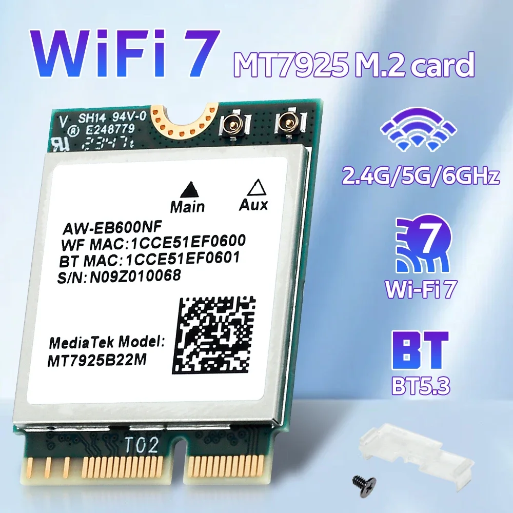 WiFi-7-MT7925-Wireless-WiFi-Card-2-4G-5G-6Ghz-5400Mbps-M-2-key-For ...