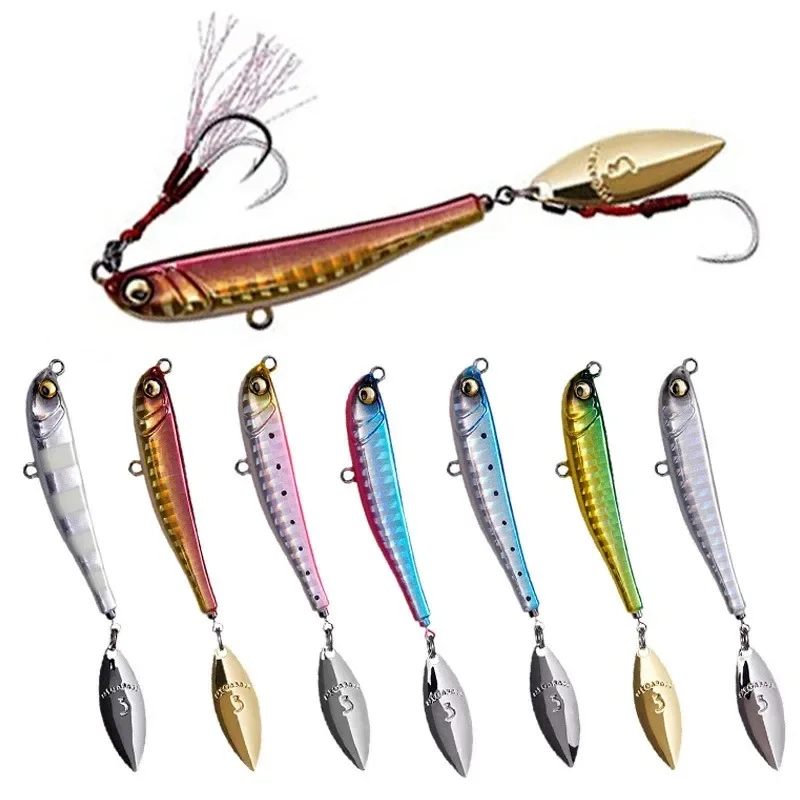 New-Rotating-Metal-VIB-Vibration-Bait-Spinner-Spoon-Fishing-Lures-62mm ...
